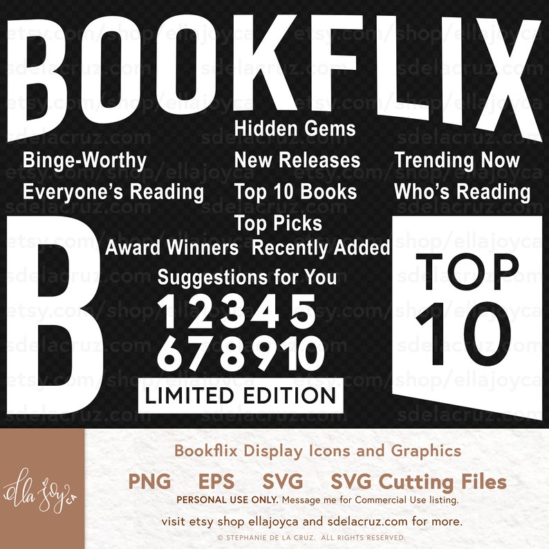 Kids Room SVG Bookflix SVG Kids Room Wall Art Montessori Bookshelf ...