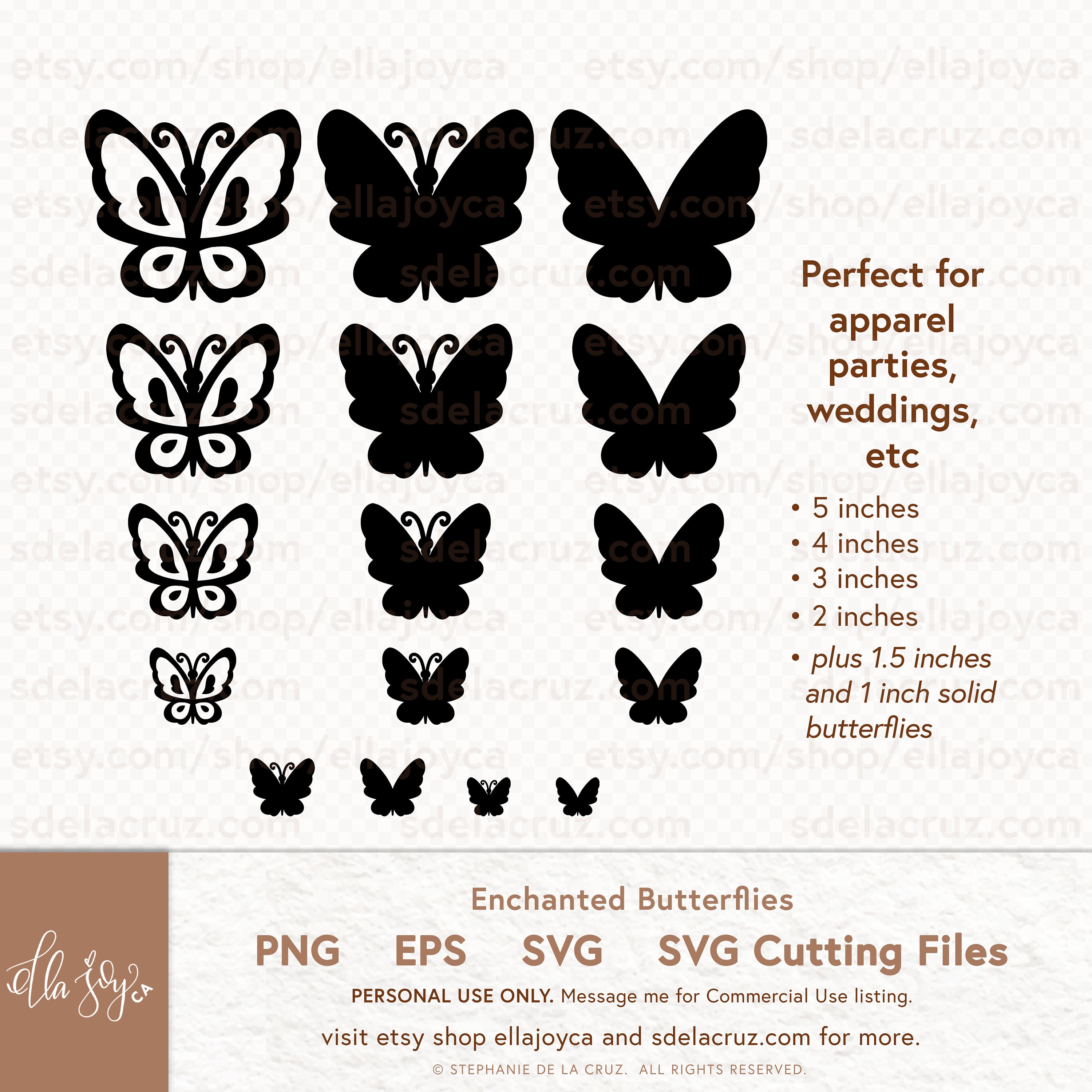 3D Butterfly Svg Eps Png Svg Cutting Files Circut File, Mariposas 3 ...