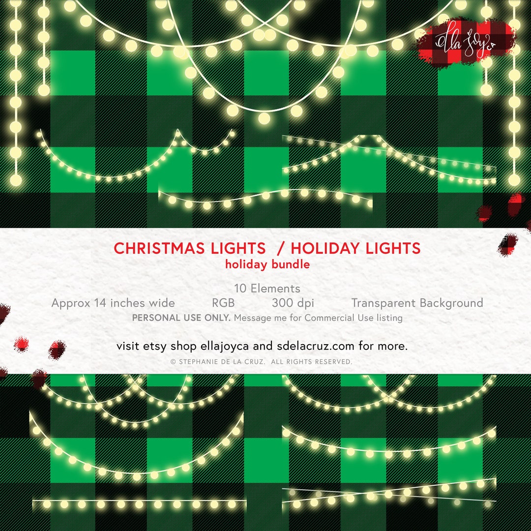 Christmas Clipart Holiday Clipart Christmas String Lights Classroom at ...