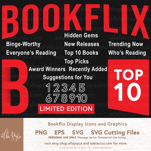 Kids Room SVG Bookflix SVG Kids Room Wall Art Montessori Bookshelf ...