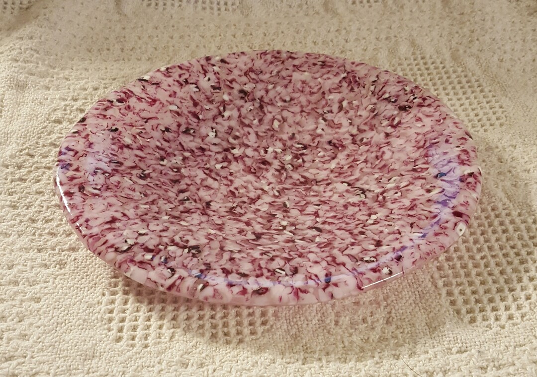 Original Pink Murrini Kilnformed Bowl - Etsy