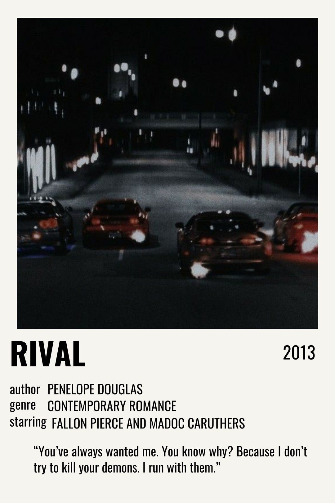 Rival Fall Away Series Inspired Movie Poster - Etsy