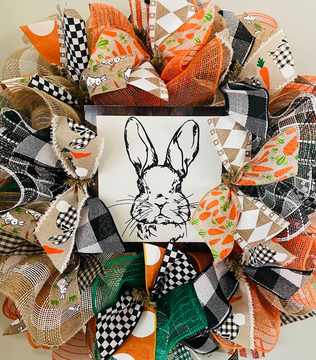 DIY Wreath Kit Easter Bunny Wreath Kit - Etsy