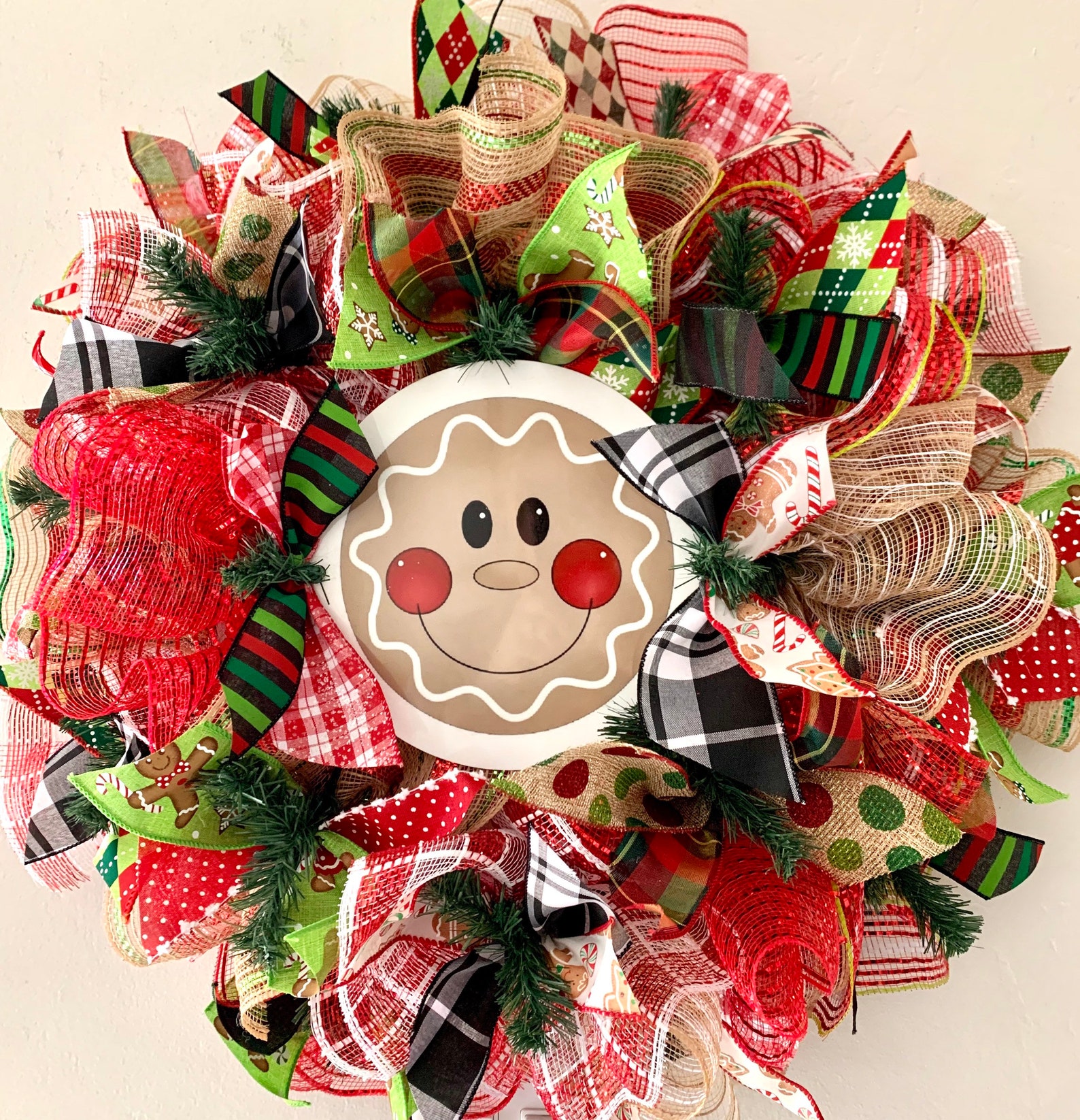 DIY Wreath Kit Gingerbread Wreath Kit - Etsy