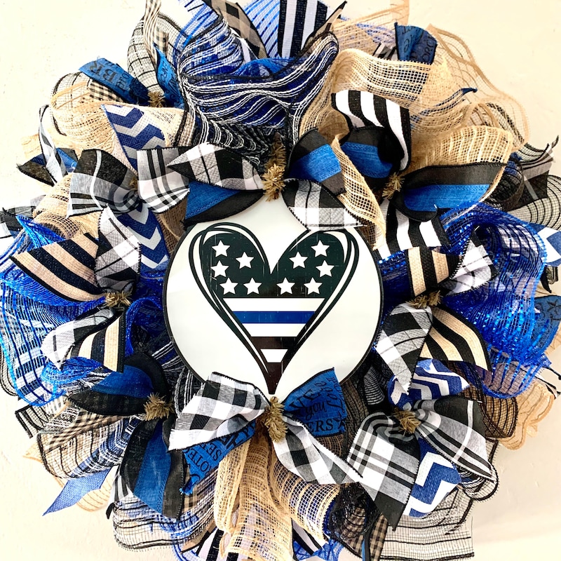 Police Wreath - Etsy
