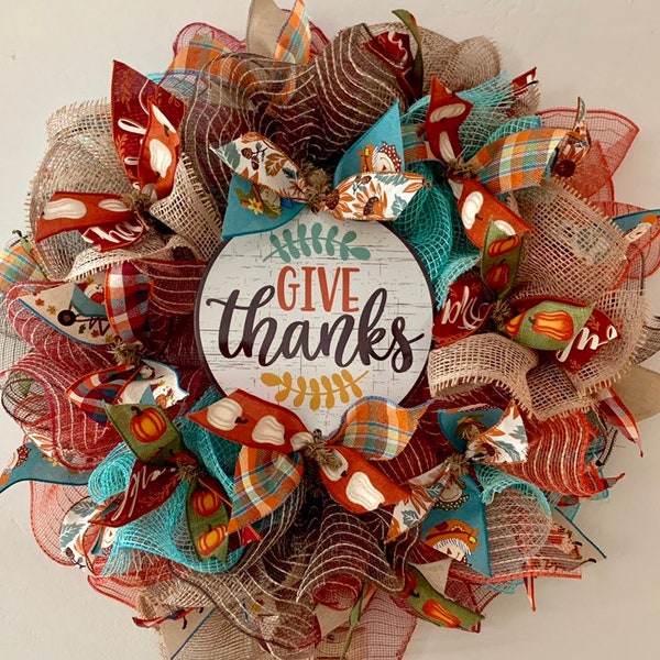 Fall Deco Mesh - Etsy