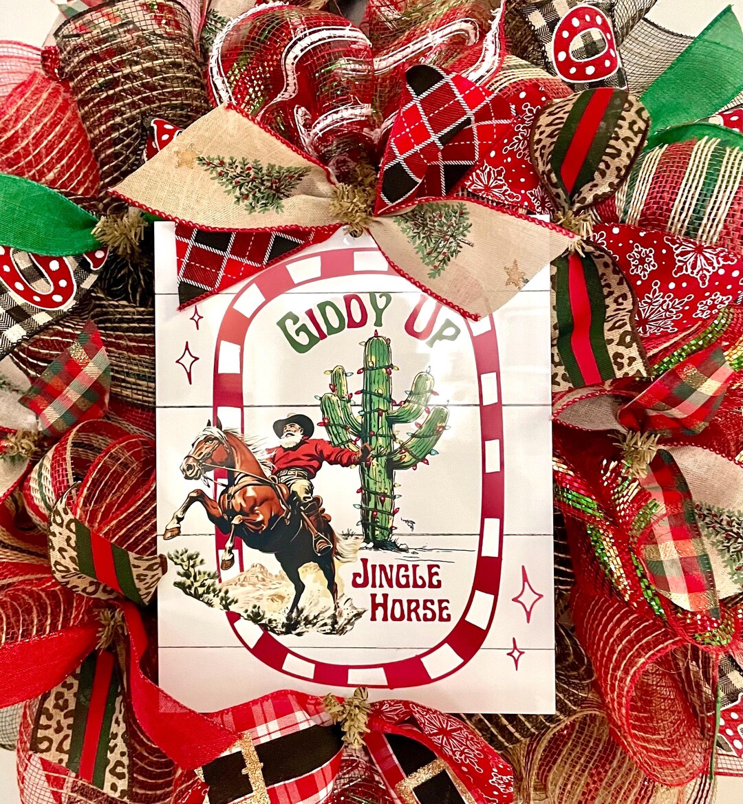 DIY Wreath Kit Giddy up Jingle Horse Wreath Kit - Etsy