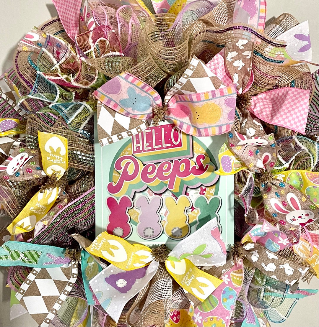 DIY Wreath Kit Hello Peeps Wreath Kit - Etsy