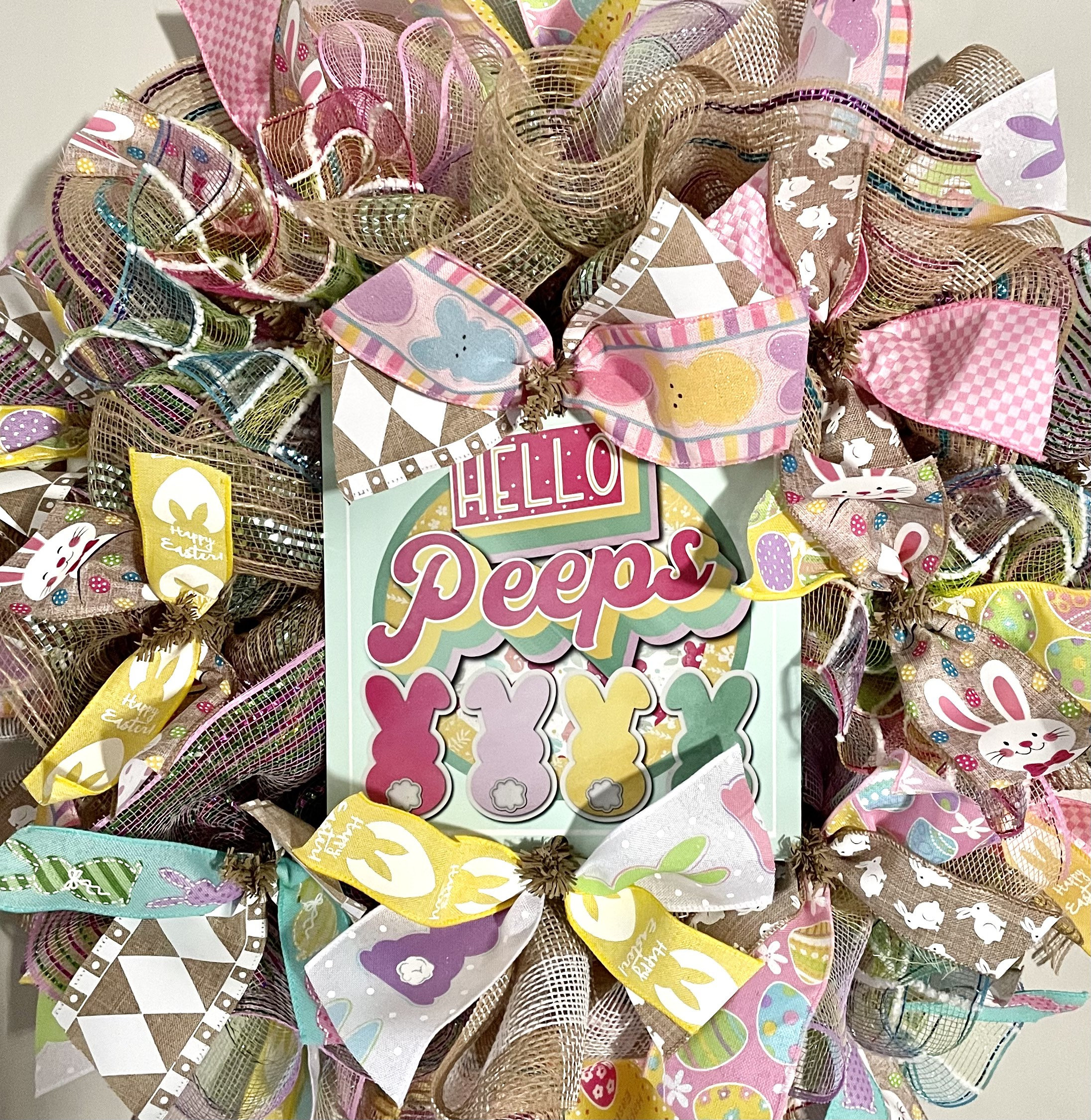 DIY Wreath Kit Hello Peeps Wreath Kit - Etsy