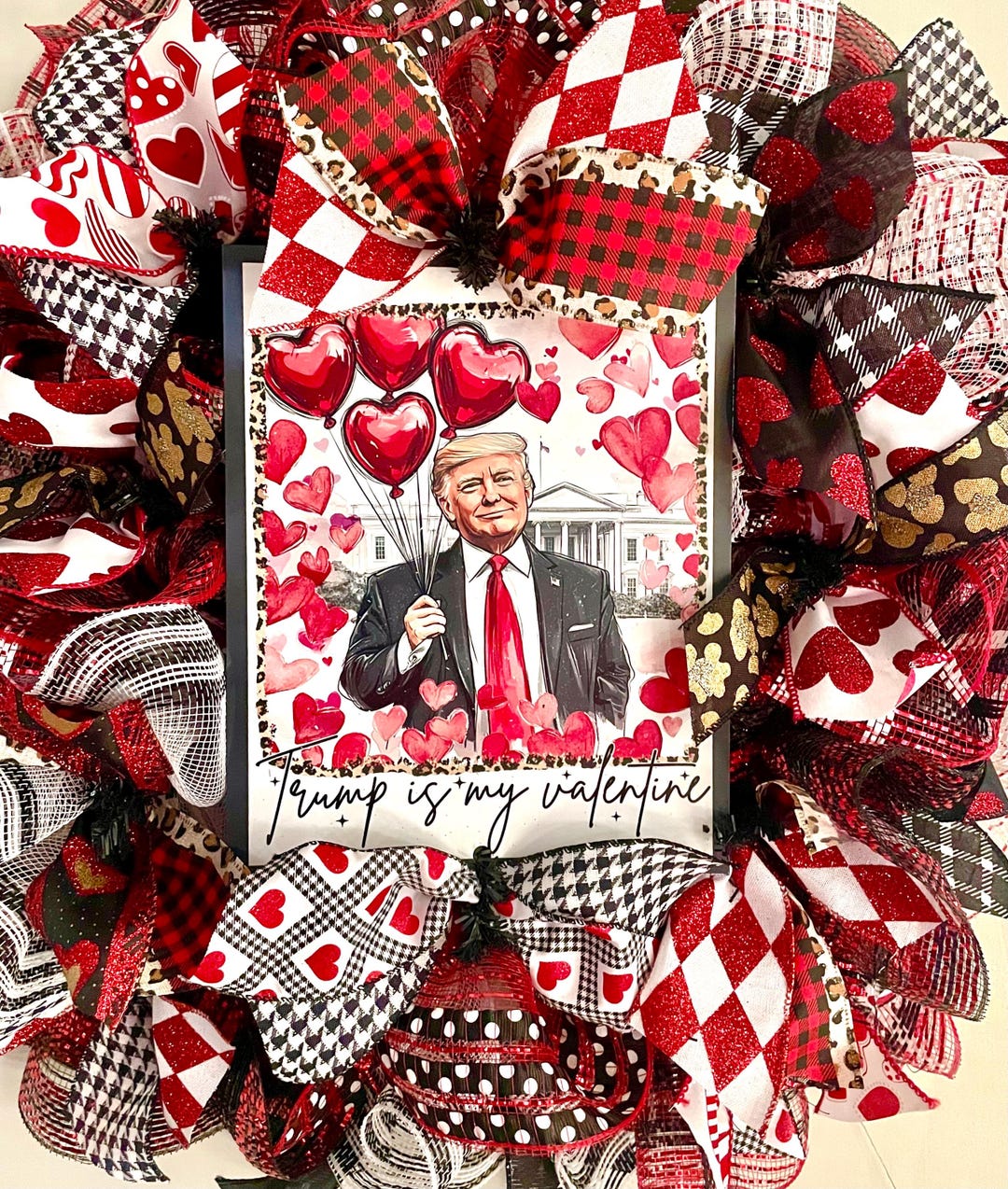DIY Wreath Trump is My Valentine Valentines Wreath Kit - Etsy