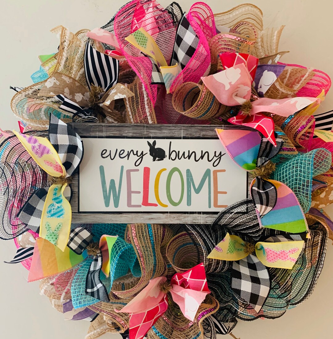 DIY Wreath Kit Everybunny Welcome Easter Wreath Kit - Etsy