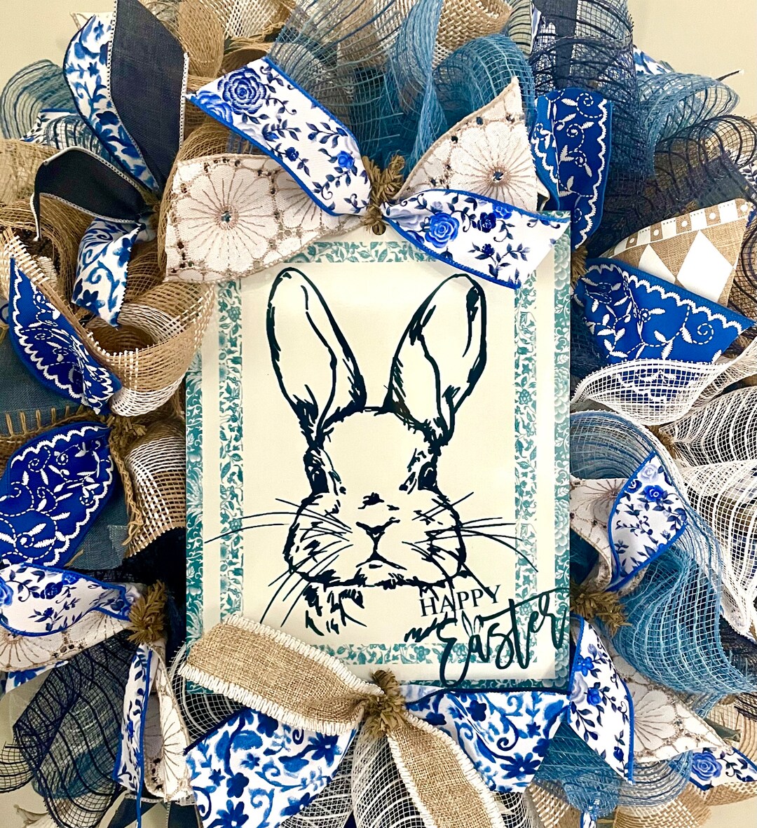 DIY Wreath Kit Chocolate Easter Bunny Wreath Kit - Etsy