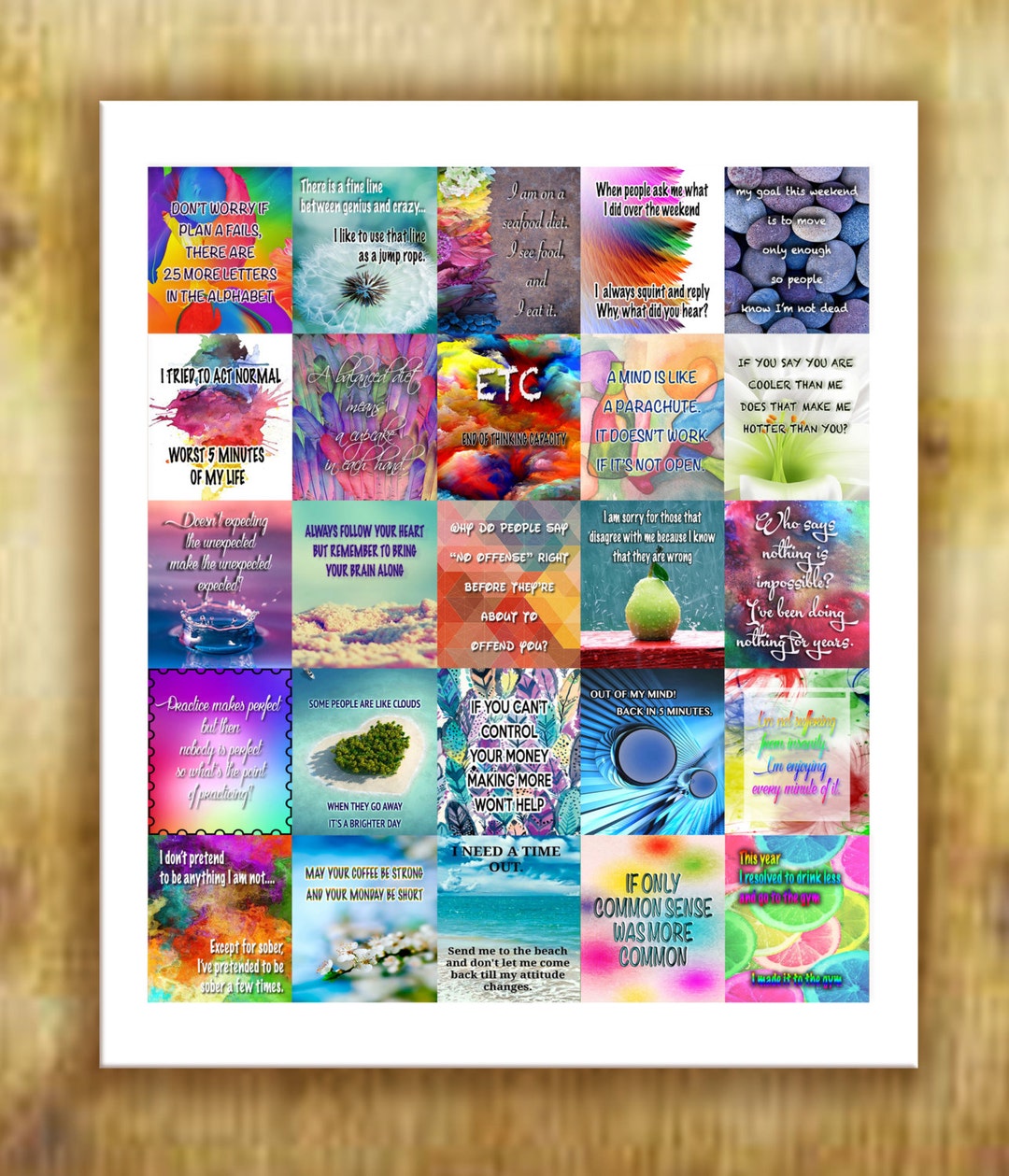 Funny Quotes Stickers for Your Life Planner Digital File - Etsy