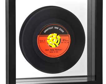 PERSONALIZED Framed Black LP Record With Customized Plaque - Etsy