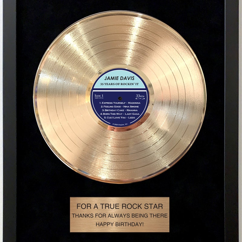 Frame Gold Record - Etsy