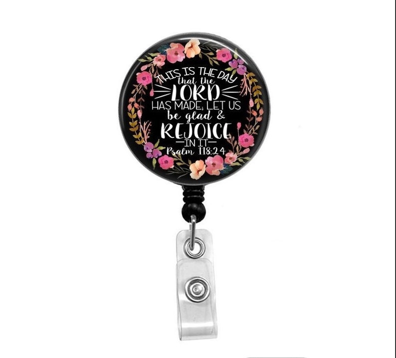 Retractable Badge Reel Christian ID Badge Badge Reels - Etsy