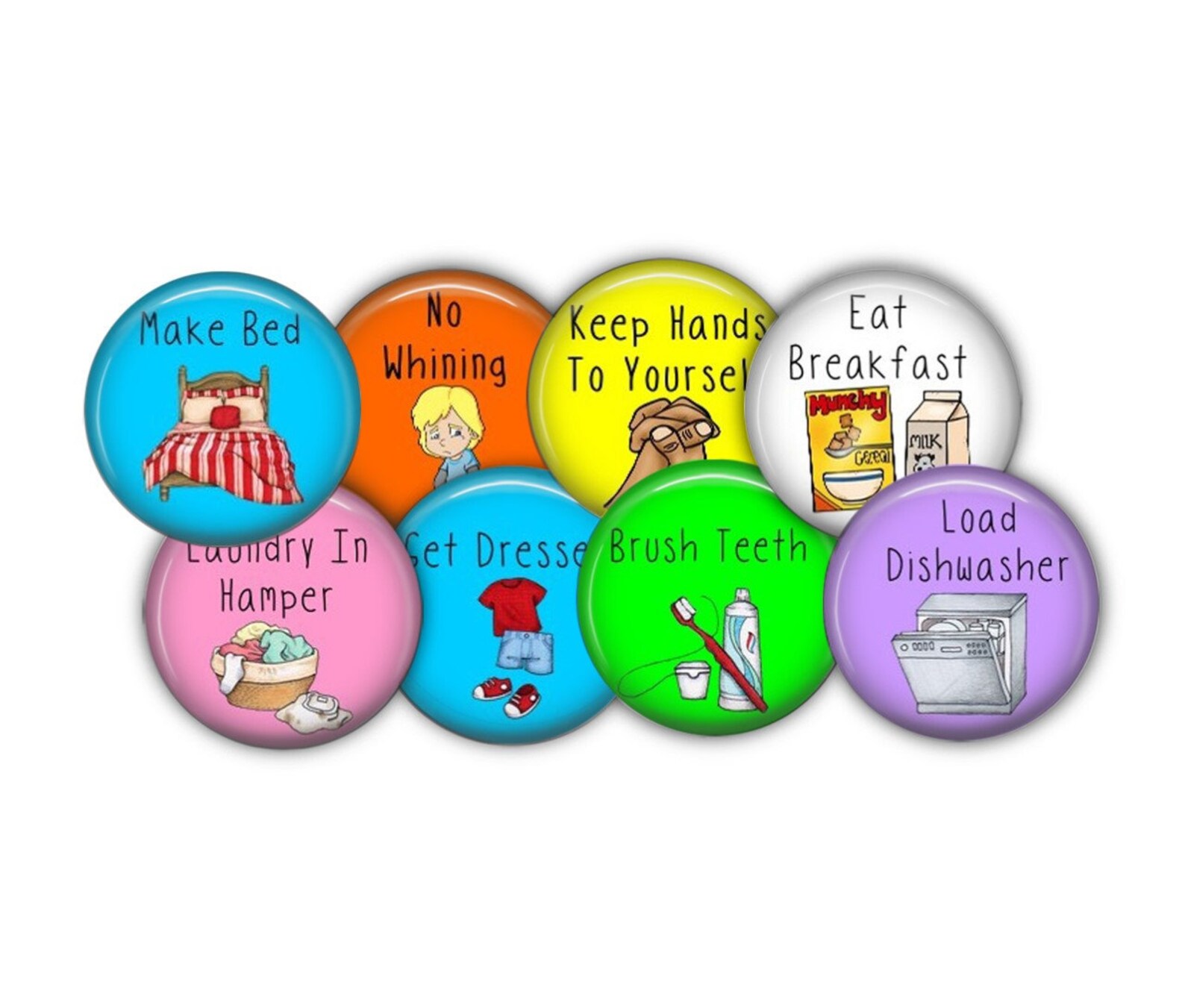 Kids Chore Chart Magnets Chore Magnet Magnetic Chore Chart - Etsy
