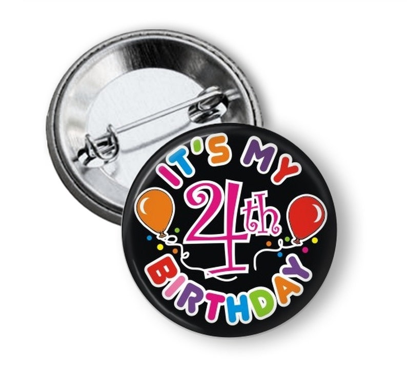 Numbered Birthday Button It's My Birthday Button | Etsy