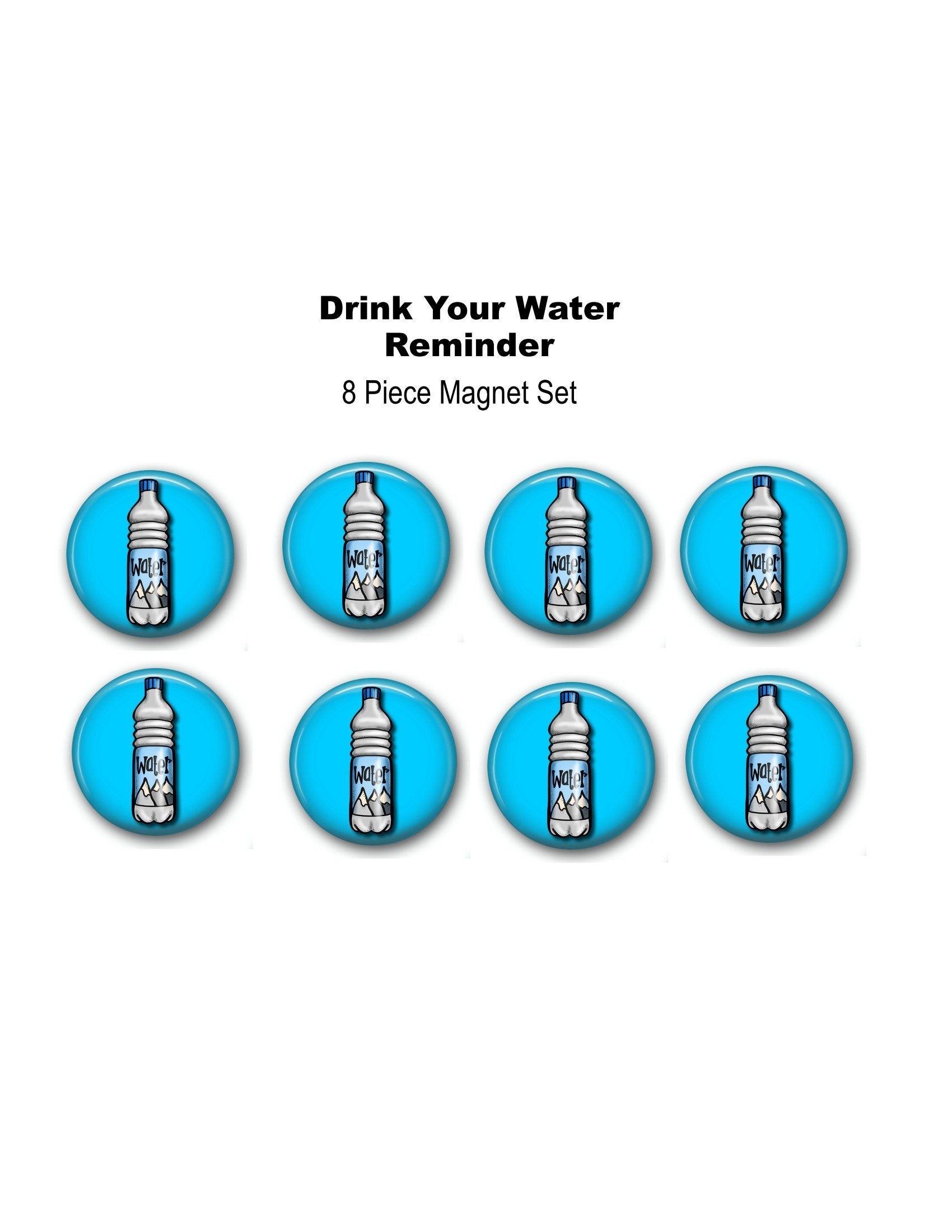 Drink Water Reminder Magnet Water Drop Magnet Refrigerator Magnet Stay ...