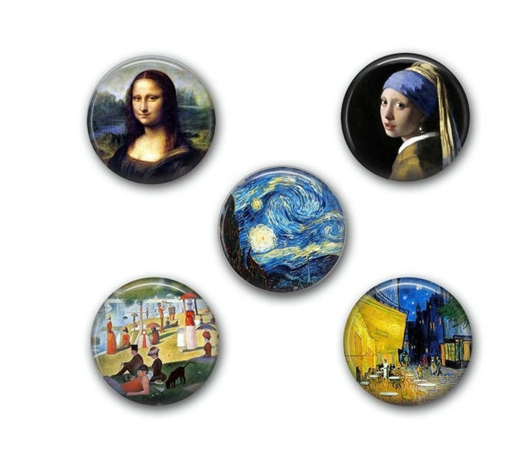 Famous Artist Magnet Refrigerator Magnet Van Gogh Art Gift Mona Lisa ...