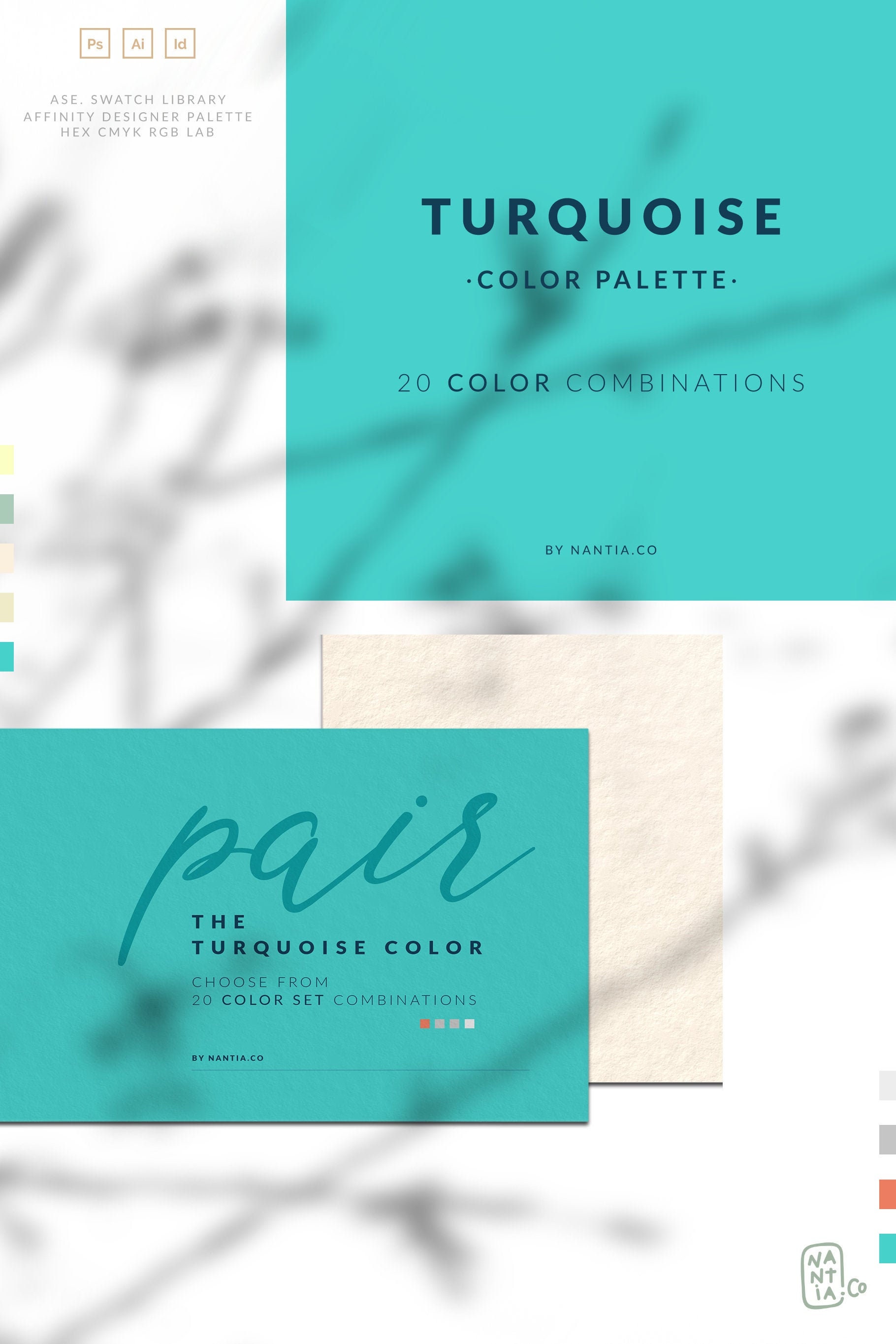 Turquoise Color Palette - Etsy