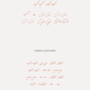Greek Signature Font Talonica - Etsy