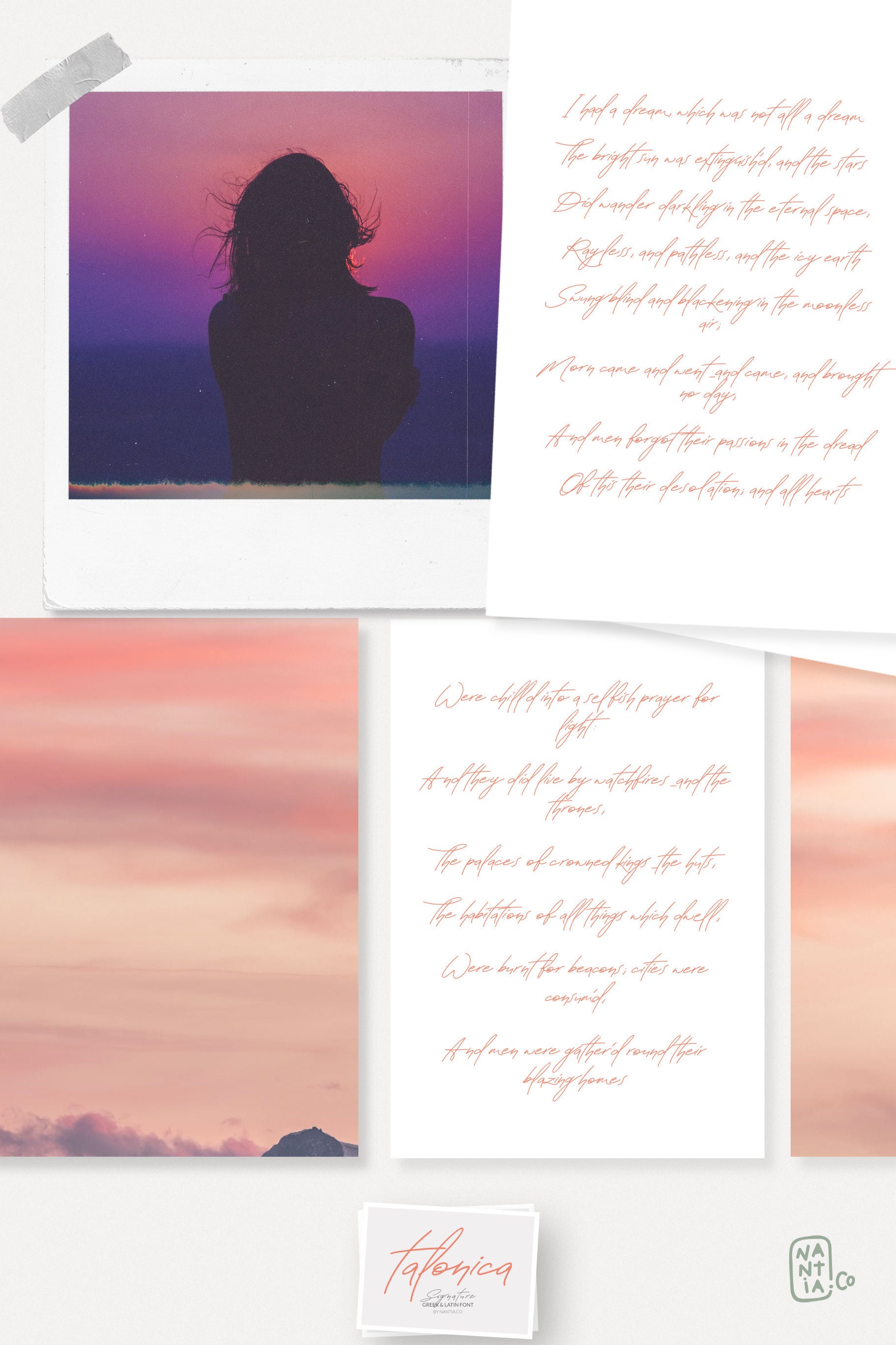 Greek Signature Font Talonica - Etsy