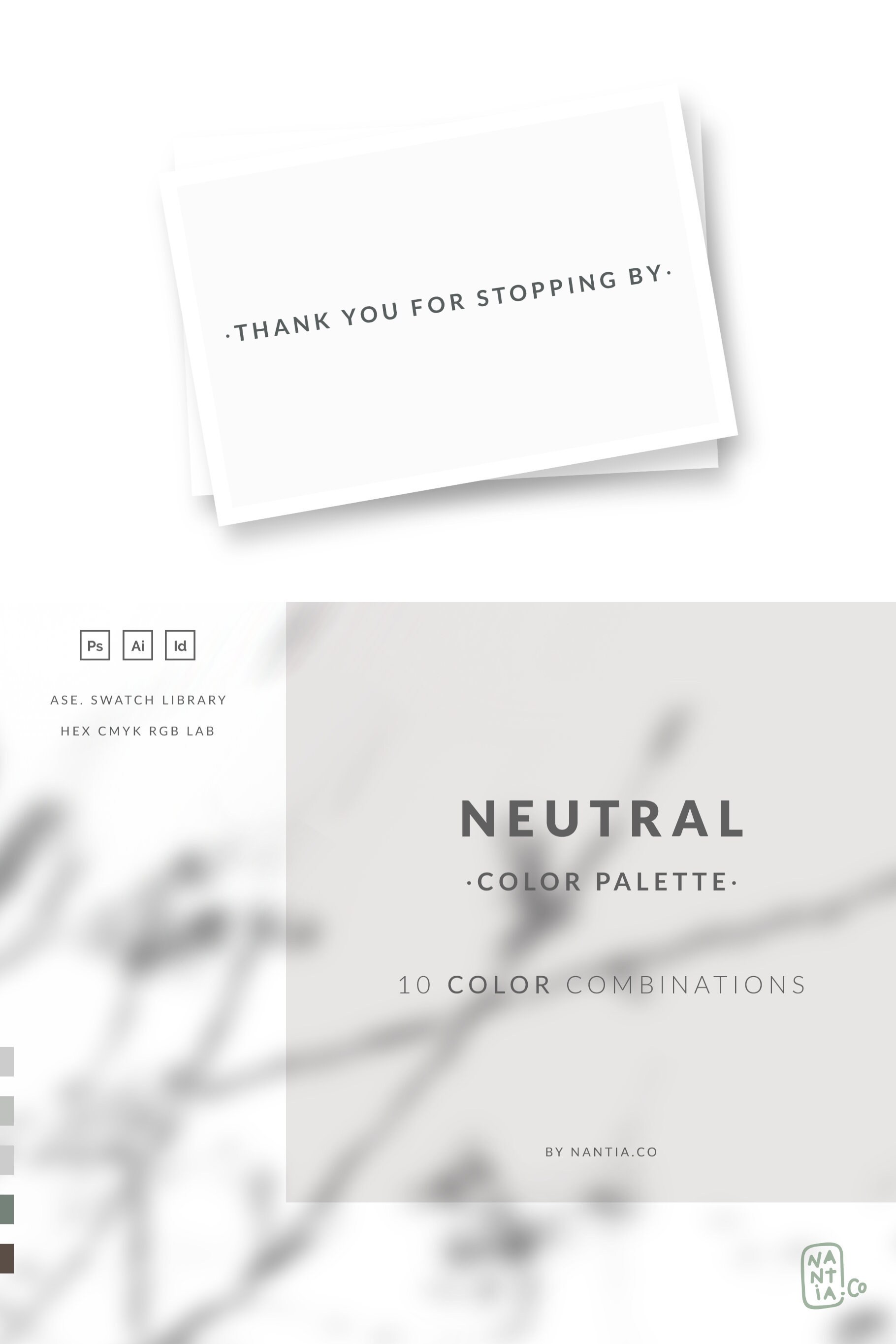 Neutral Color Palette Collection - Etsy