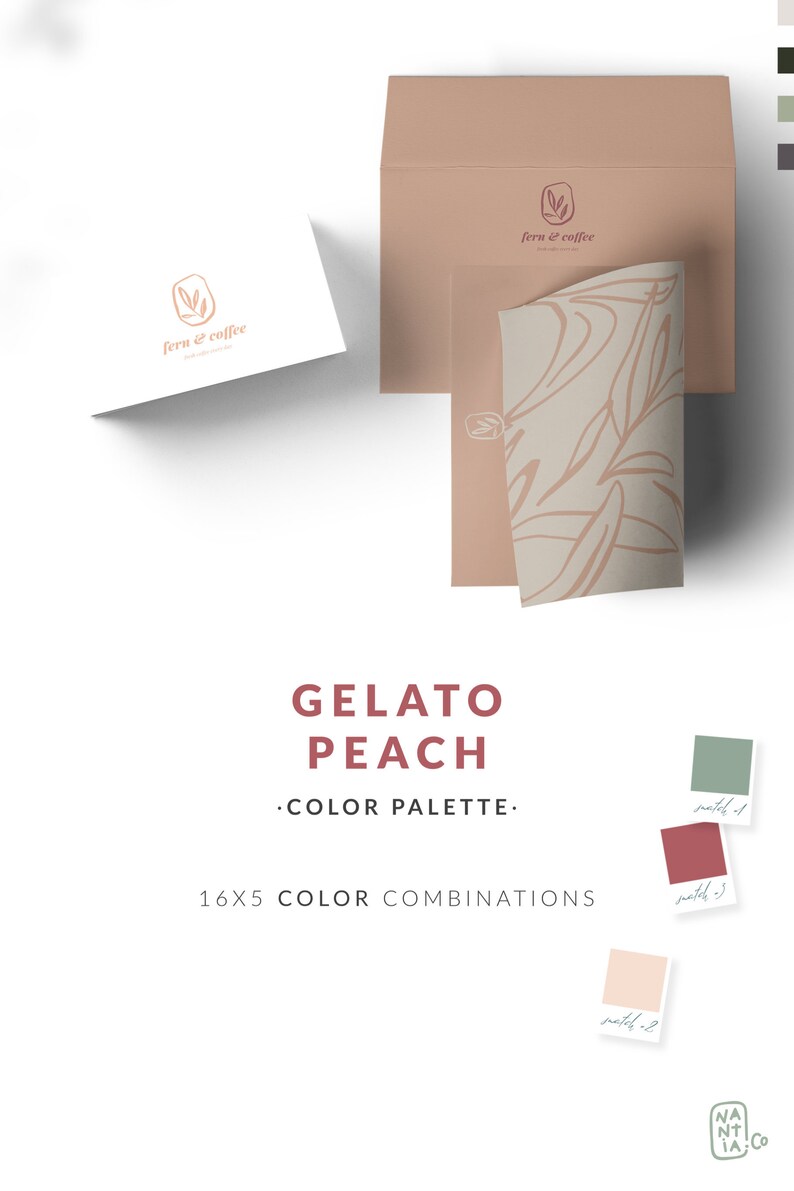 Peach Gelato Color Palette Collection - Etsy