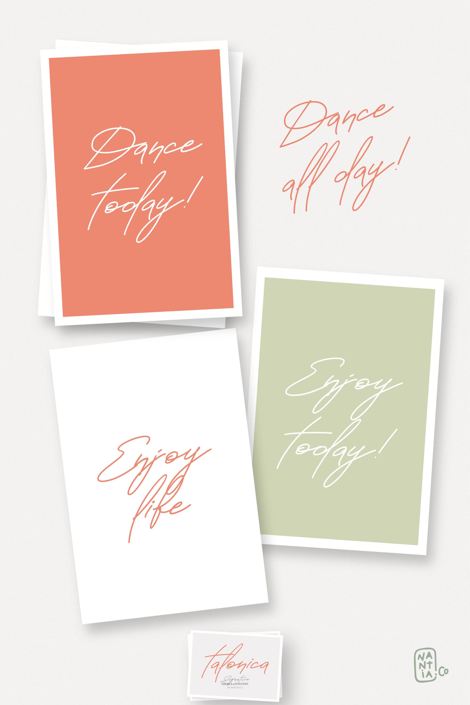 Greek Signature Font Talonica - Etsy