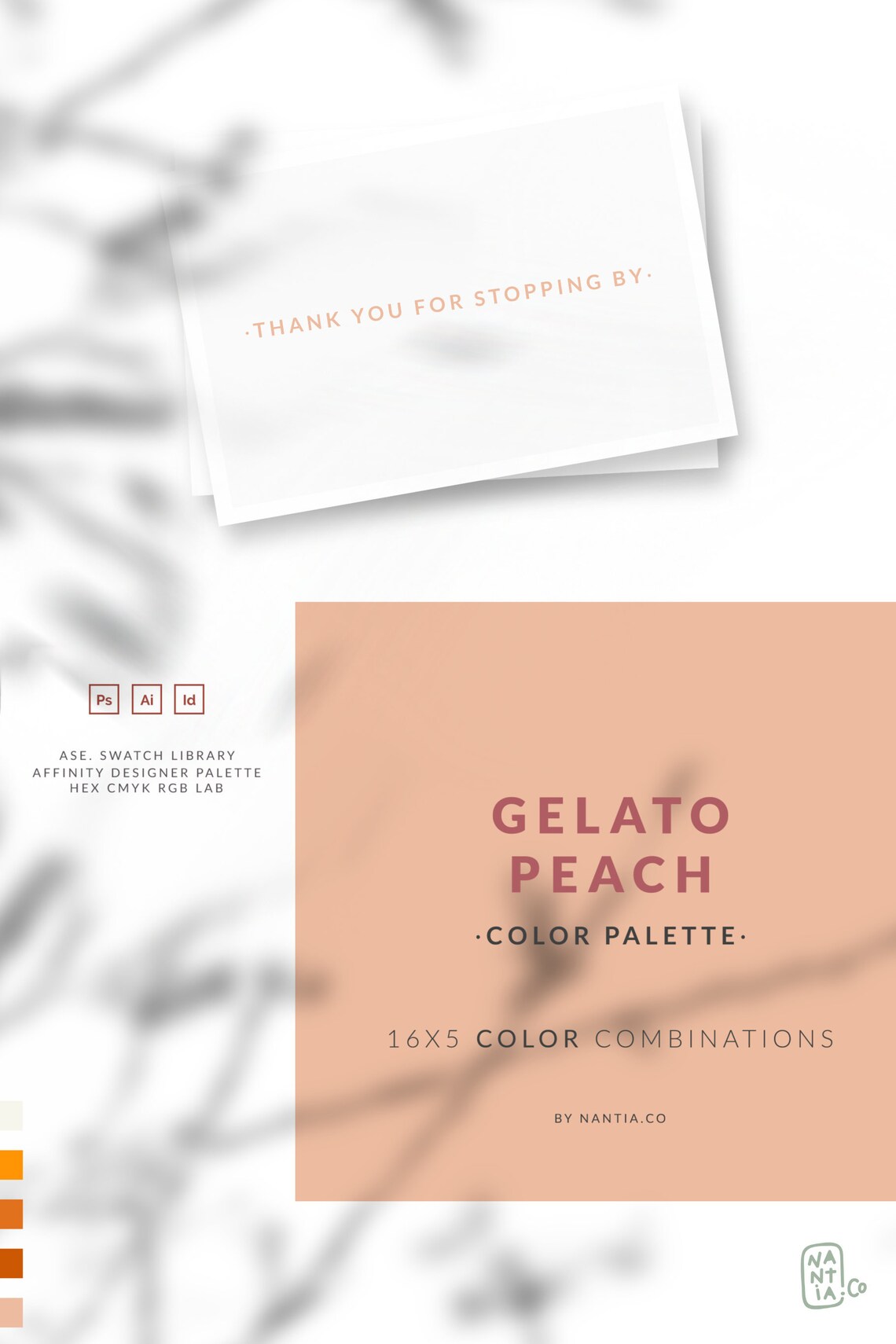 Peach Gelato Color Palette Collection - Etsy