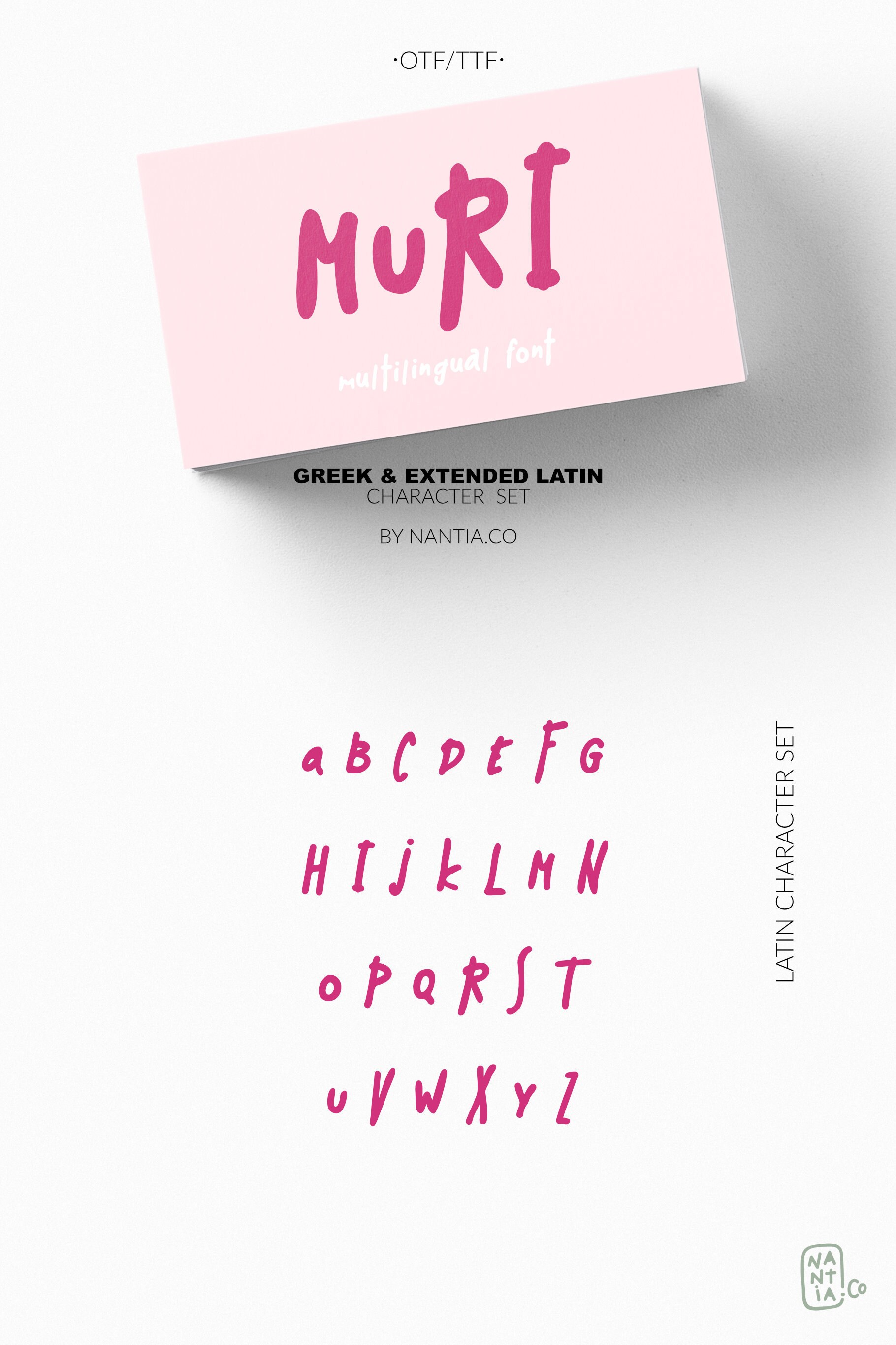 Typeface Graphics Graphic Design Digital Product Muri - Etsy
