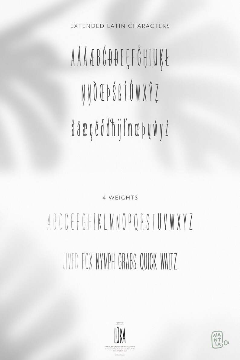 Handwritten Font Thin Normal Heavy Hand-crafted - Etsy