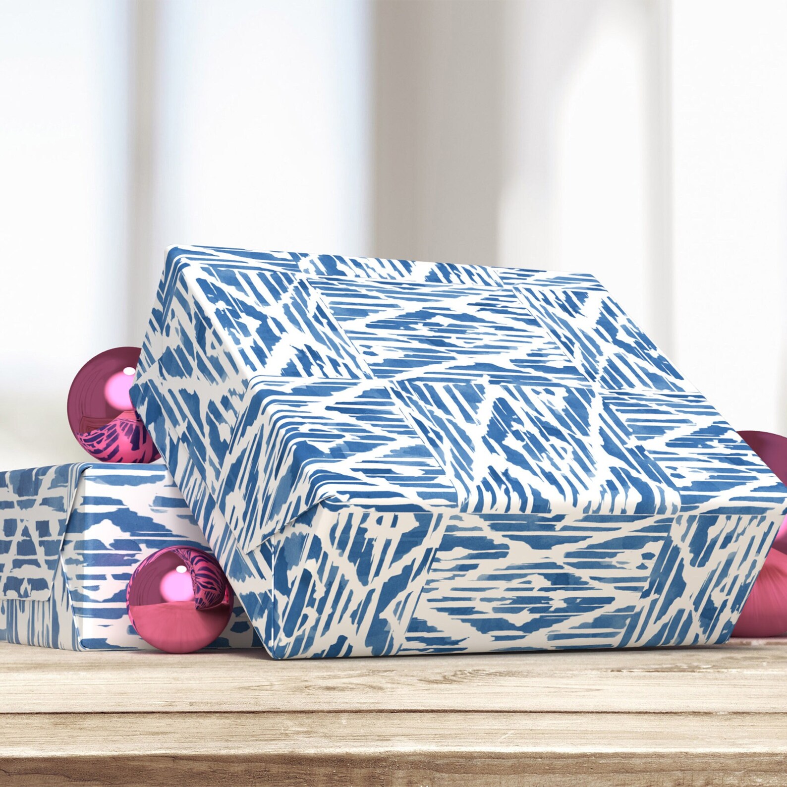 Shibori Wrapping Paper Indigo Pattern Gift Wrap Sheets 20 by - Etsy