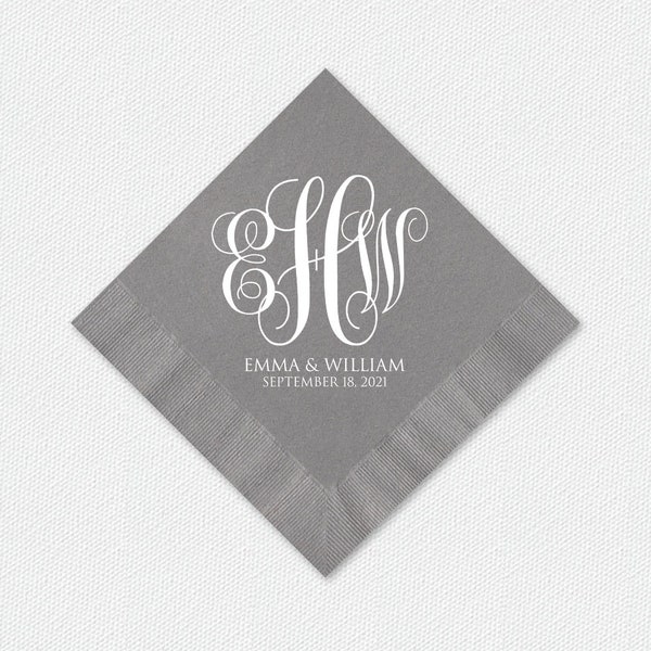 Monogram Napkins - Etsy