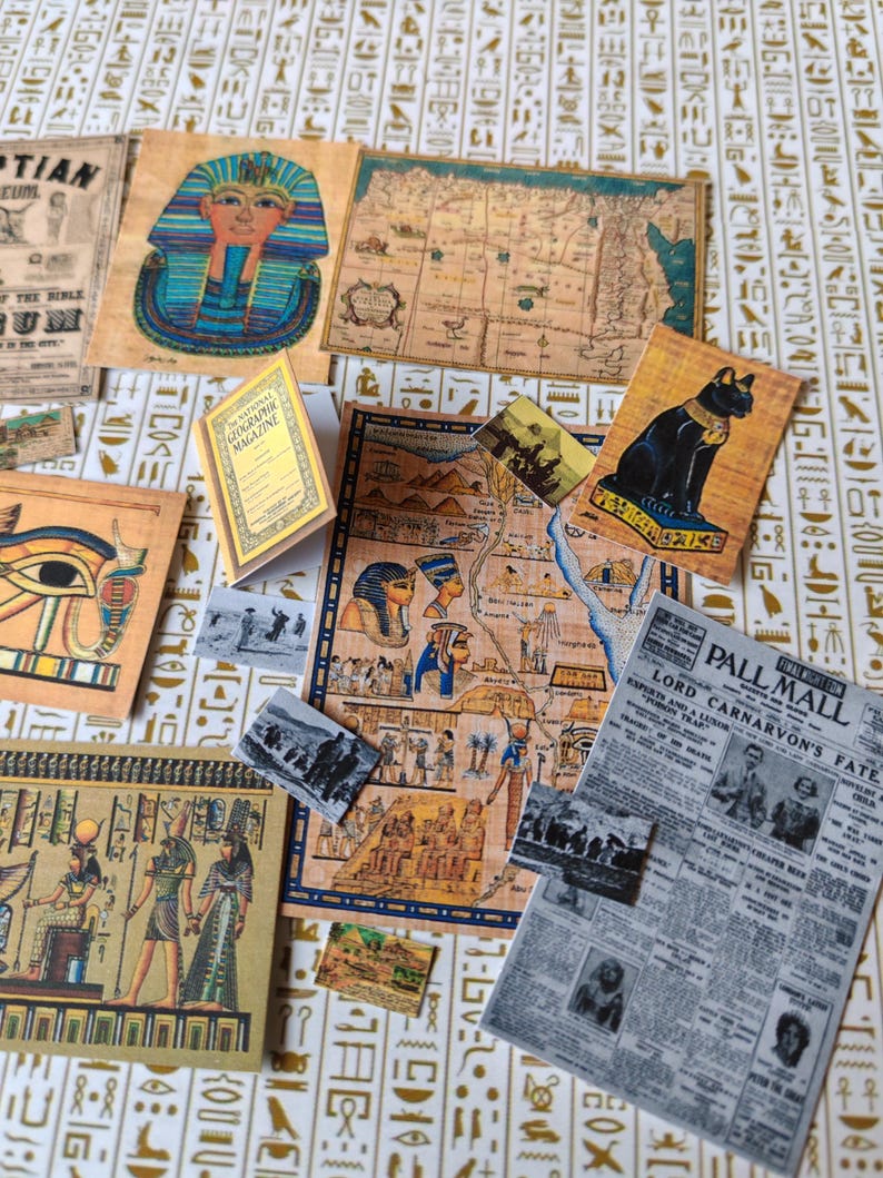 Vintage Ancient Egyptian Carter Theme Set for Dollshouse Miniature ...
