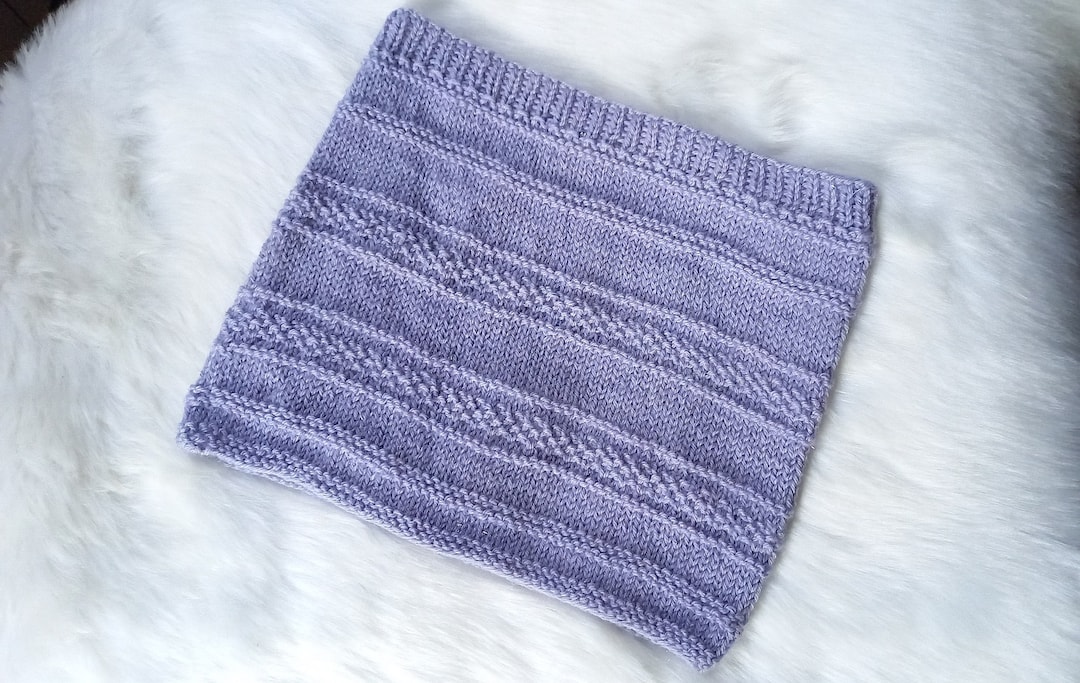 Cow Knitting PATTERN, Easy Cowl Pdf Pattern, Cabled Snood Pattern ...