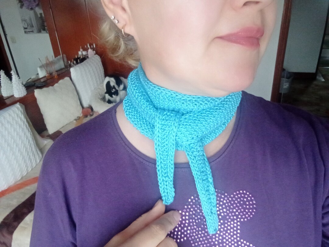 Wool Silk Sophie Scarf, Chic Wool Neck Scarf for Office Wear, Elegant ...