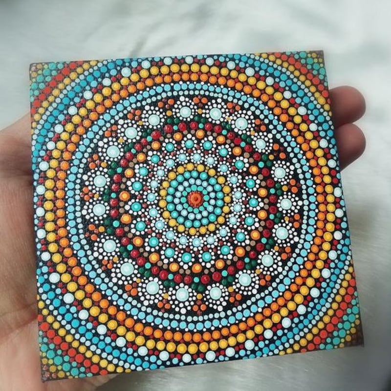 Mandala Canvas - Etsy