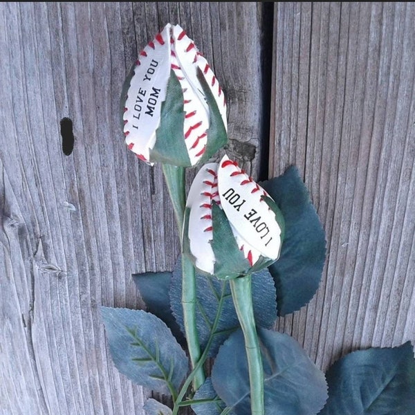 Baseball Rose - Etsy