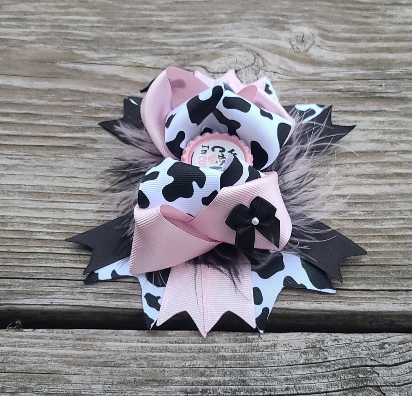Holy Cow I'm One Cow Print Bow Cow Party Holy Cow Im - Etsy