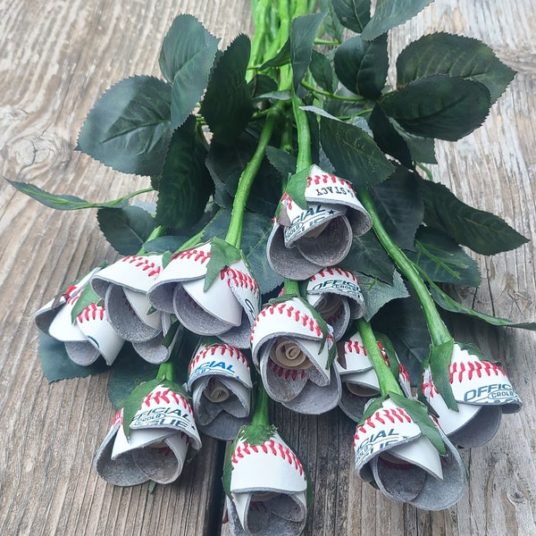 Baseball Rose - Etsy