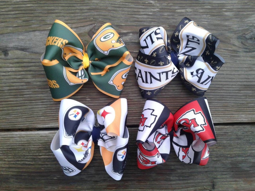 Football Bow, New Orleans Saints, Green Bay Packers, Kansas City Chiefs ...
