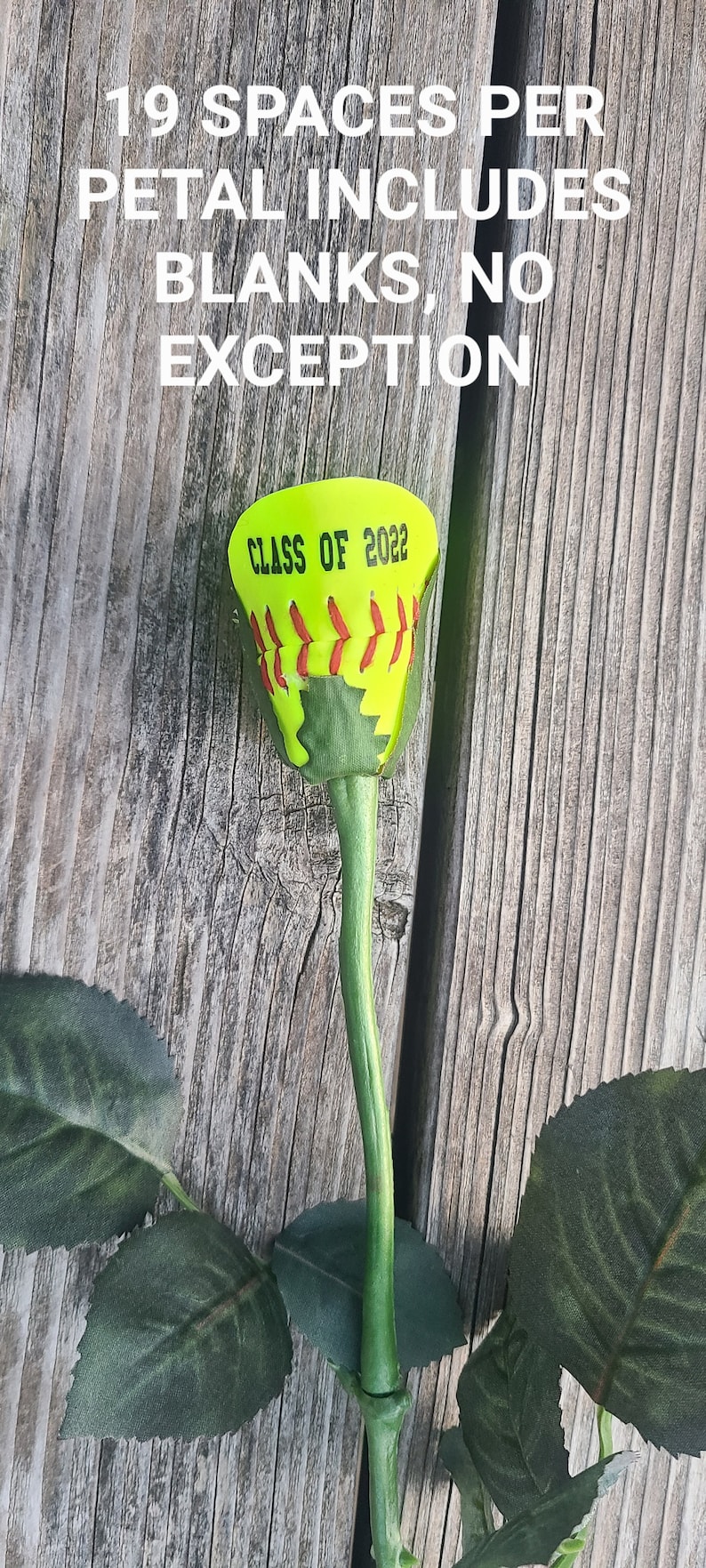 Softball Rose, Unique Sports Team Gift, Handmade Flower Arrangement - Etsy