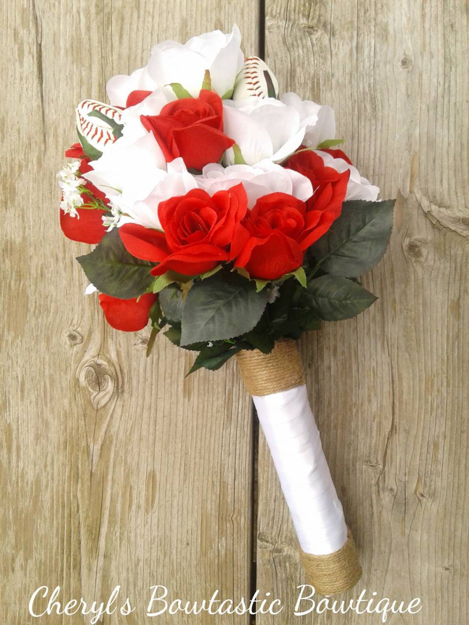 Sports Rose Bouquet Baseball Rose Bouquet with Handle Sports | Etsy