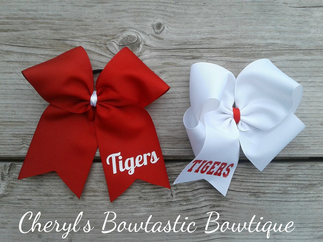 Custom Name Cheer Bow, Dance Team, Pink Ribbon Cheer, Cheer Team ...