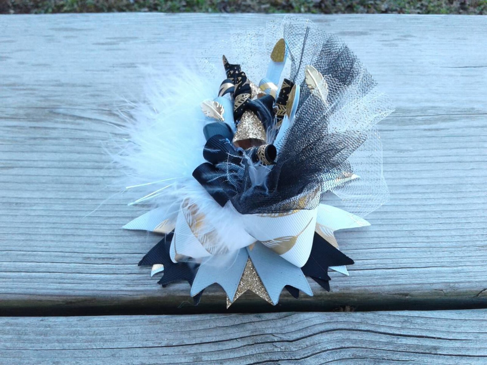 Aztec Over the Top Bow Feather Stacked Bow Tribal Stacked - Etsy
