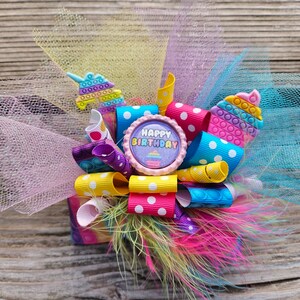 Pop It Over the Top Bow, Fidget Bow, Pop It Party, Pop It Birthday Bow ...