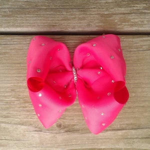 Rhinestone Bow, Bling Jojo Bow, Jojo Bow, Bling Hair Bow, Large ...