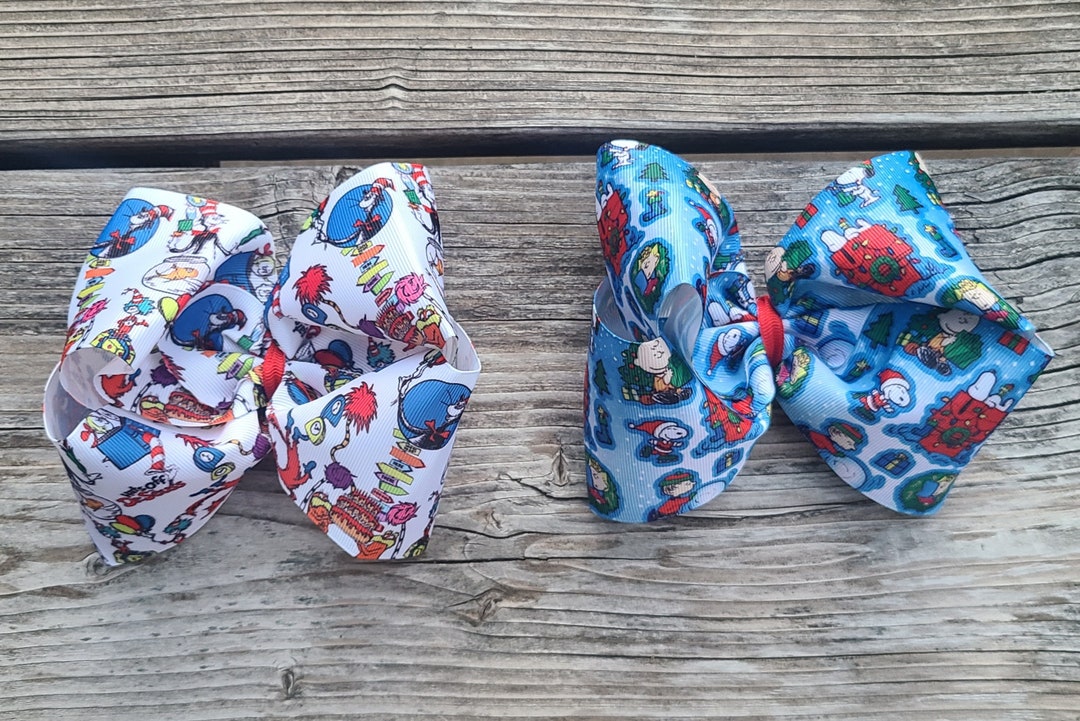 Snoopy Christmas Bow, Peanuts, Dr Suess Bow, Thing 1 Thing 2, Snoopy ...